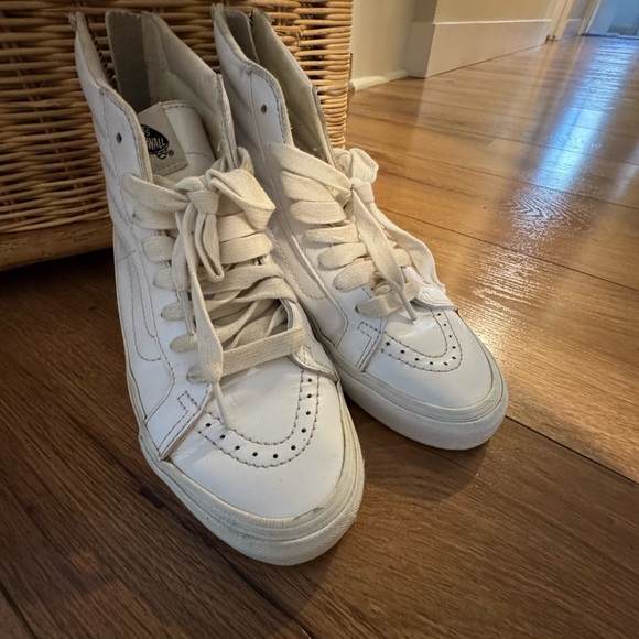 Vans | Shoes | Vans Offwhite Hightop Sneakers | Poshmark